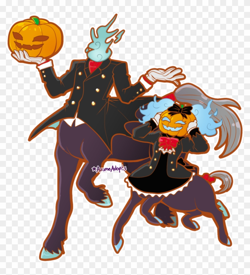 [halloween2017] Dullahan Family For Lord Nerdfish By - Cartoon - Free ...